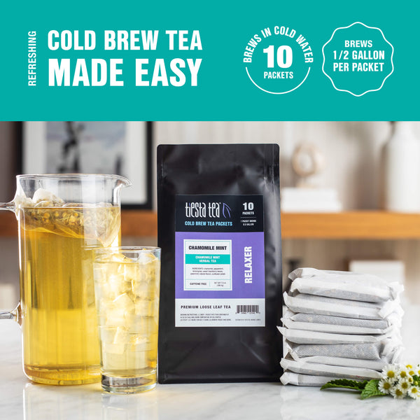 Chamomile Mint Cold Brew Tea Packets | Tiesta Tea