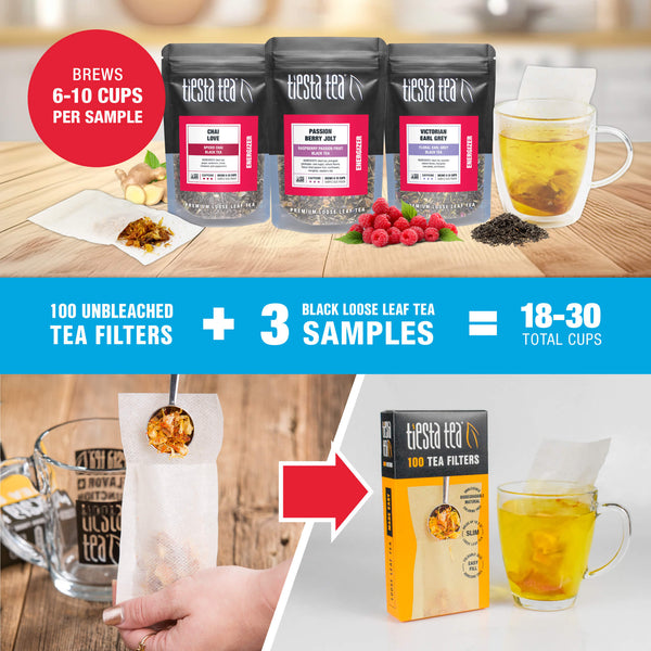 Loose Leaf Starter Kit (5 Loose Leaf Teas and Accessories) Tiesta Tea