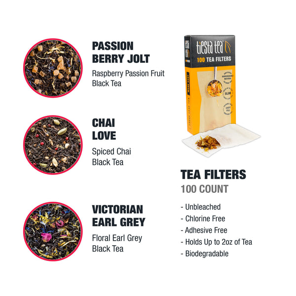 Loose Leaf Starter Kit (5 Loose Leaf Teas and Accessories) Tiesta Tea